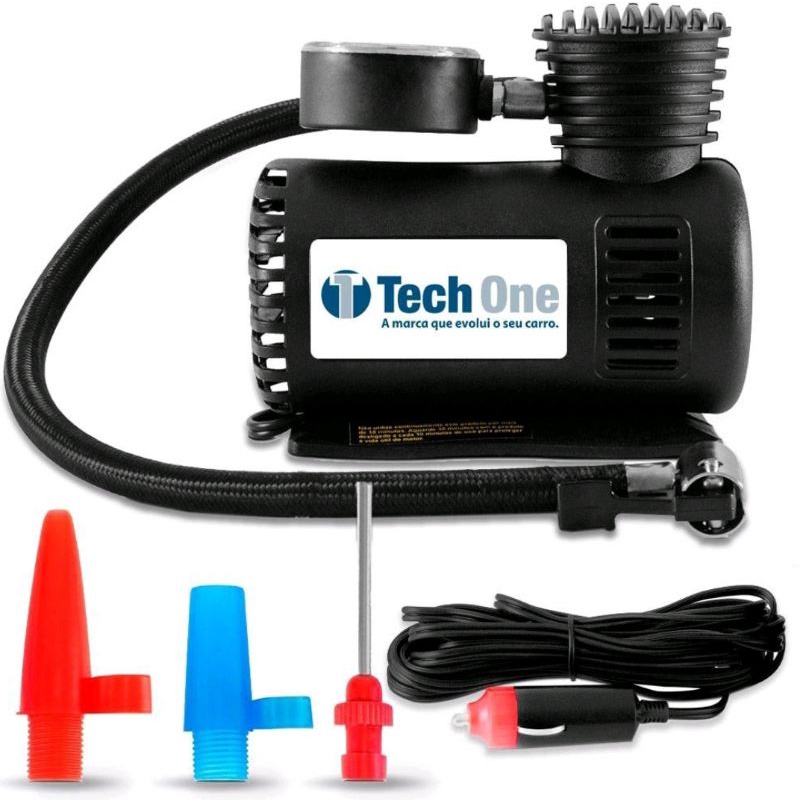 Mini compressor portátil 12V 300Psi (pneus em geral/bolas/balões ...