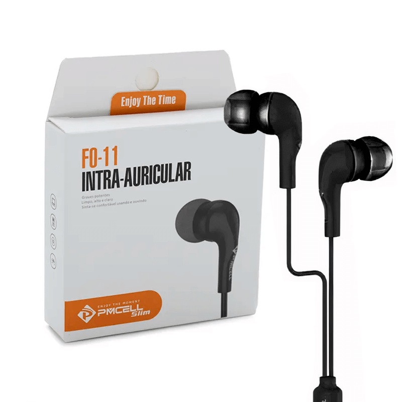 Fone de Ouvido [Preto] Auricular entrada P3,Microfone P2 ,Graves ...