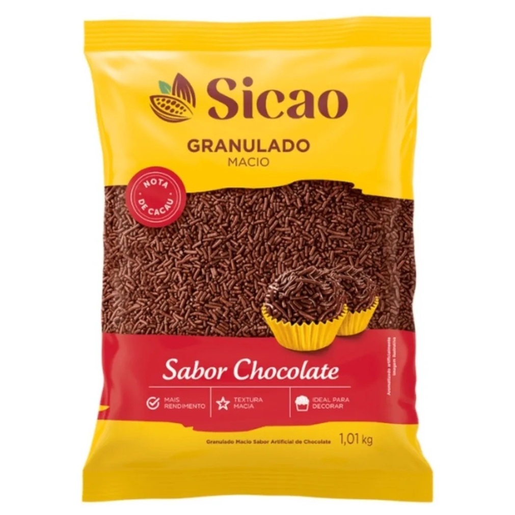 Chocolate Granulado Macio Sicao Barry Callebaut 1,01kg | Shopee Brasil