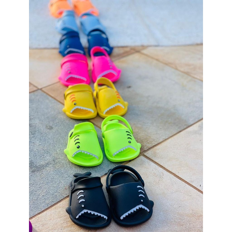 chinelo sandália Baby Shark Infantil Peixinho Crianças LANÇAMENTO ...