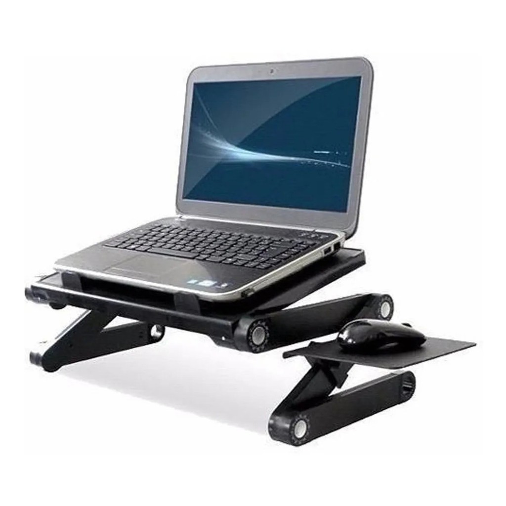 Suporte Notebook articulado com cooler e apoio Mouse T8 | Shopee Brasil