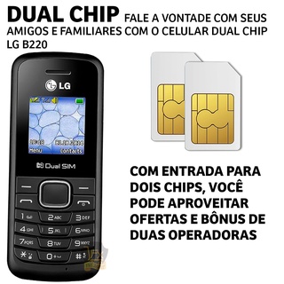 Celular LG B220 Dual Sim 32 Mb Preto 32 Mb Ram | Shopee Brasil
