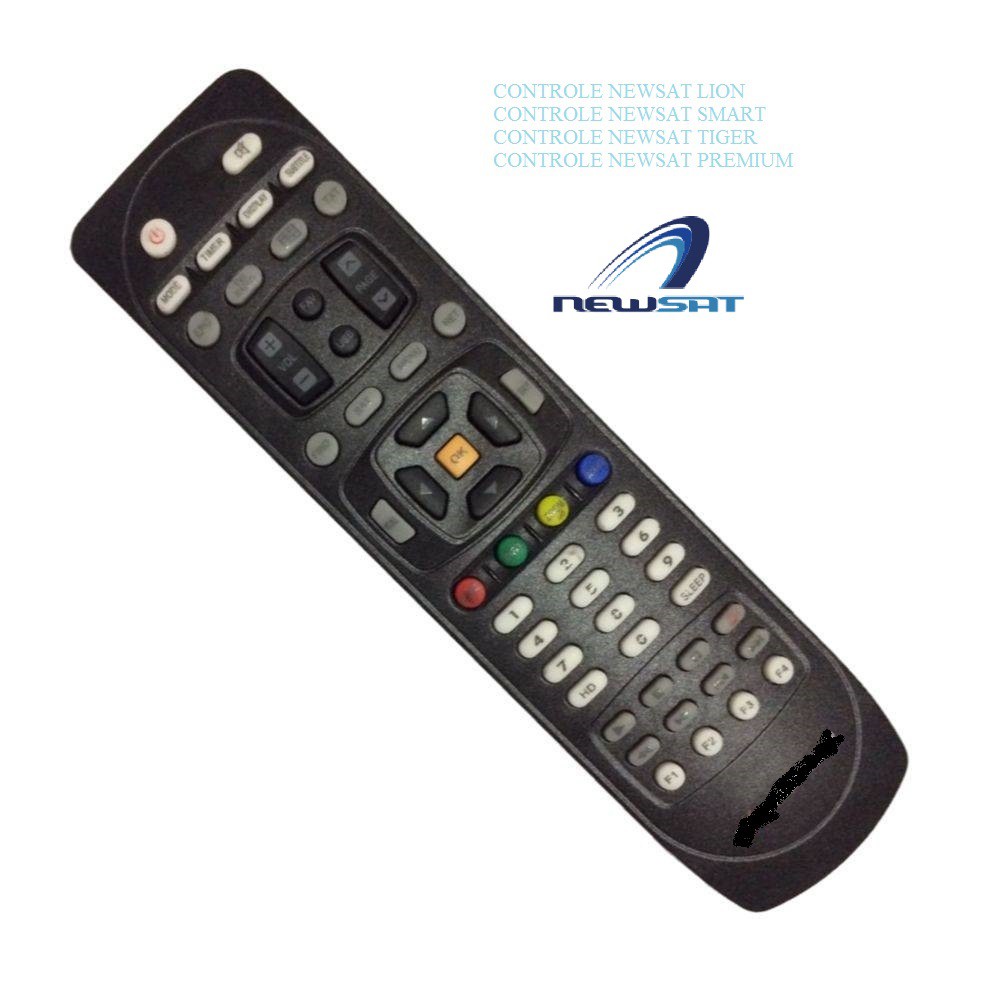 Controle remoto recpetor newsat smart hd pronta entrega | Shopee Brasil