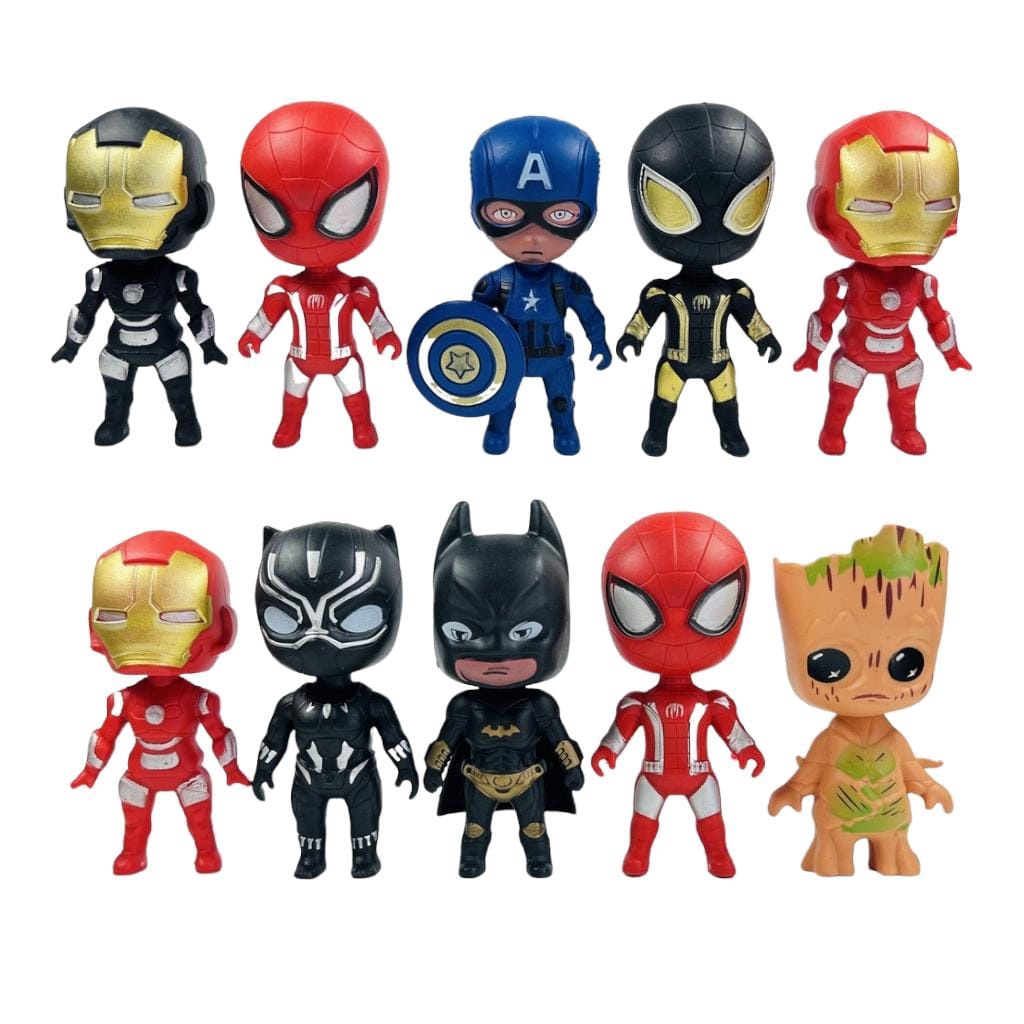 Boneco Herói Marvel Marvel Herói 8CM Avengers Conjunto De Boneca ...