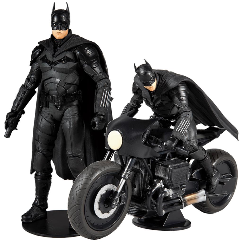 McFarlane The Batman DC Multiverse Batcycle e Batman | Shopee Brasil