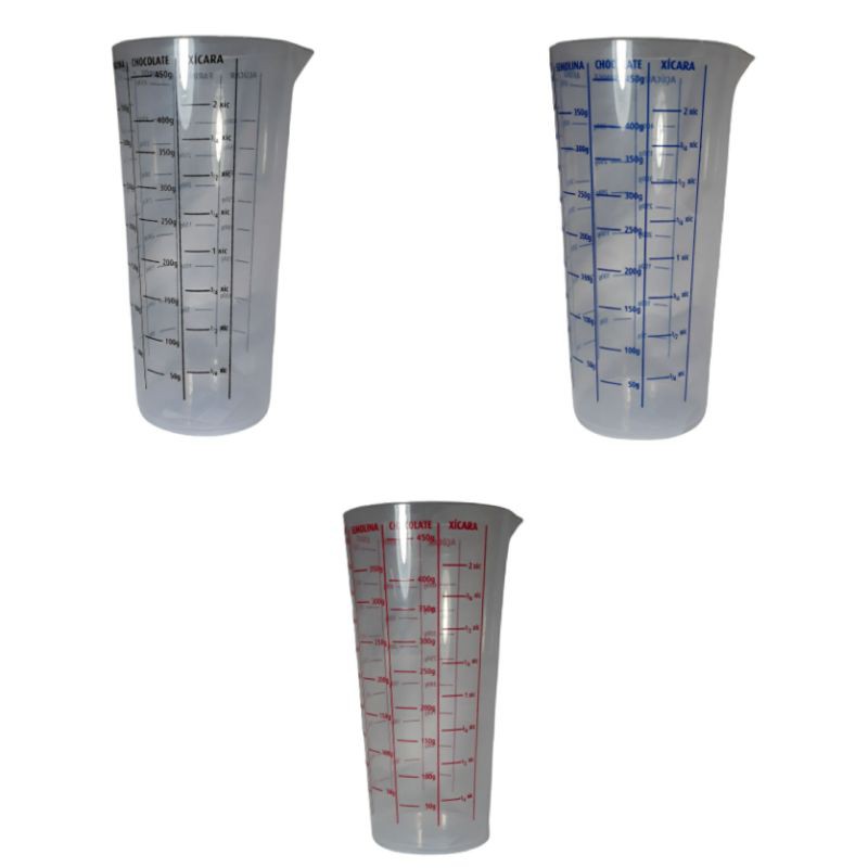 Copo Graduado Medidor 500 Ml Gramas Pl stico Com Gradua o De X cara