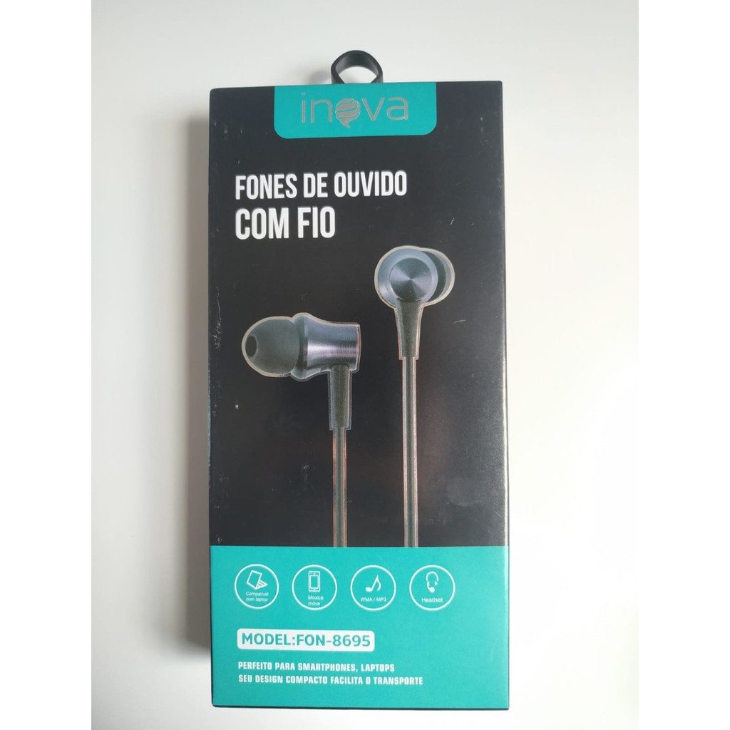 Oferta Fone De Ouvido Inova Original Com Fio Estéreo P2 | Shopee Brasil