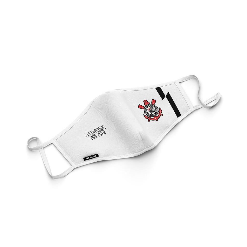 Máscara Corinthians - Manto Branco | Shopee Brasil