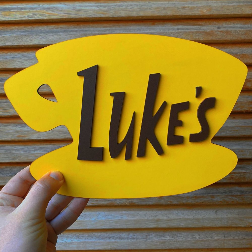 Quadro Placa Luke's Em Alto Relevo - Gilmore Girls | Shopee Brasil