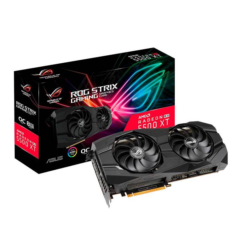 PLACA DE VIDEO ASUS RADEON RX 5500 XT 8GB GDDR6 ROG STRIX 128-BIT, ROG-STRIX-RX5500XT-O8G-GAMING ...