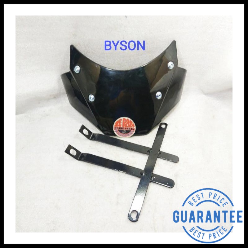 Porta Placa Mica Visor Byson Carbu Plus | Shopee Brasil