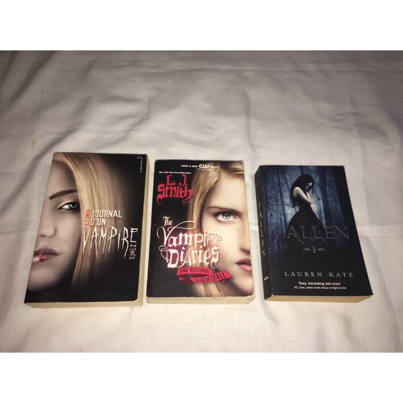 3 Livros The Vampire Diaries Journal D’un Vampire e Fallen | Shopee Brasil