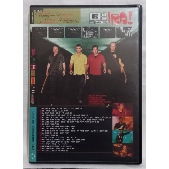Dvd Ira! - Mtv Ao Vivo | Shopee Brasil