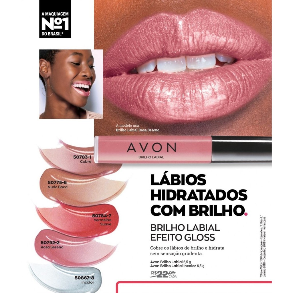 Brilho Gloss Labial Avon - 6,5g | Shopee Brasil