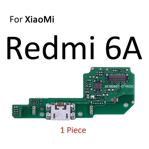 Placa Conector Carga Flex Usb Microfone Xiaomi Redmi 6 / 6a | Shopee Brasil