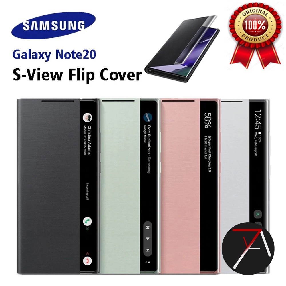 Samsung Galaxy Nota 20 Note20 Flip Clear View Caixa De Luxo Com Tampa ...