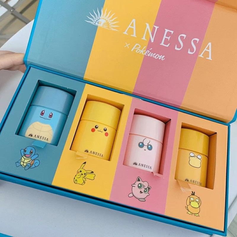 NEW ANESSA Sunscreen sample 12ml Pokémon limited edition cartoon set ...
