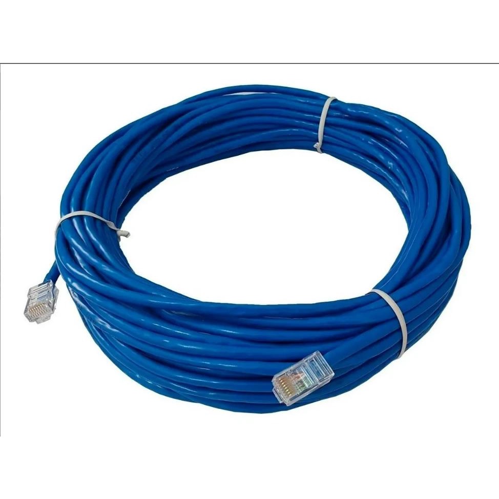 Cabo De Rede 30 Metros Lan Internet Crimpado Rj45 Cat5e Azul - Desconto ...