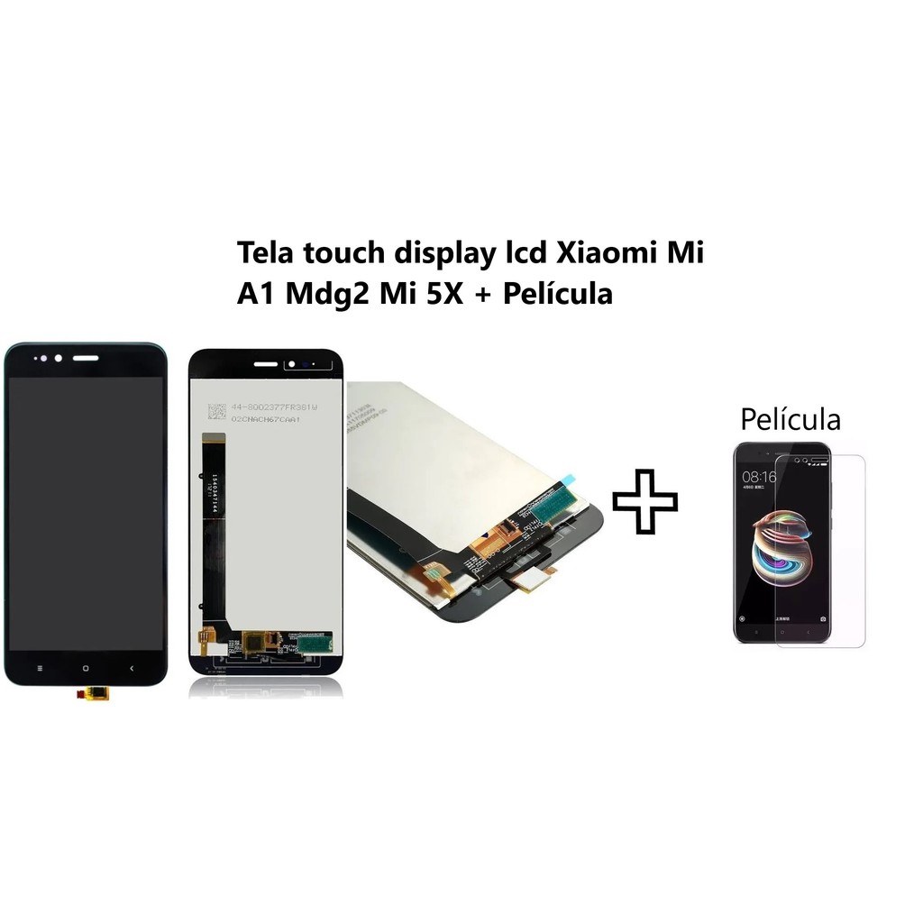 Tela Frontal Display Xiaomi Mi A1 Mia1 Mdg2 Mi 5x+Pelicula | Shopee Brasil