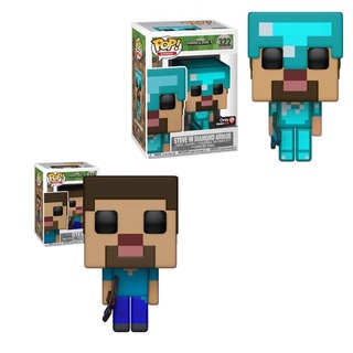 Funko Pop! Minecraft - Steve 316 Steve In Diamond Armor 322 Vinil ...