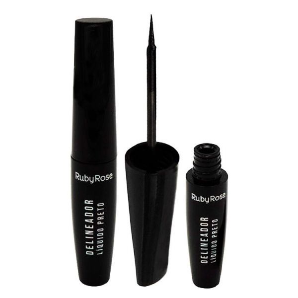 Delineador Líquido Preto Ruby Rose Cód. Produto: HB8406 - Escorrega o Preço