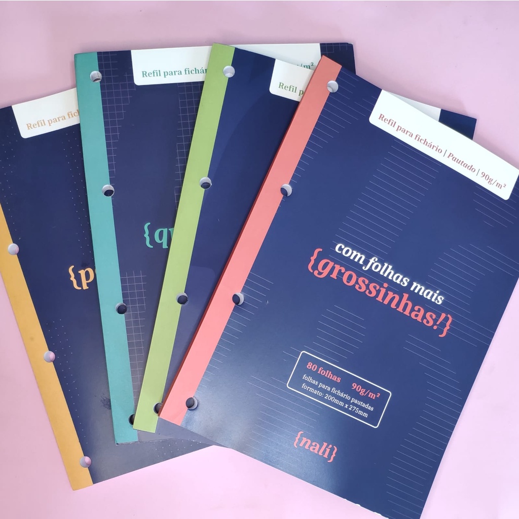 Bloco Nalí Preto - Bloco Folhas Fichário - Refil Para Fichário Folhas ...