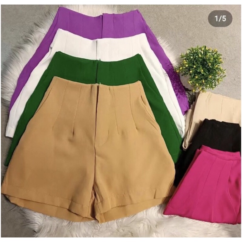 Short modelo zara em alfaiataria com bolso fake | Shopee Brasil