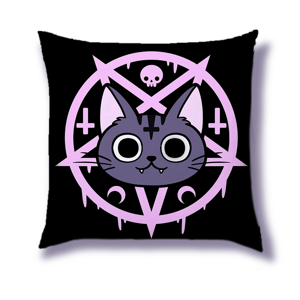 Almofada Gato Pentagrama | Shopee Brasil