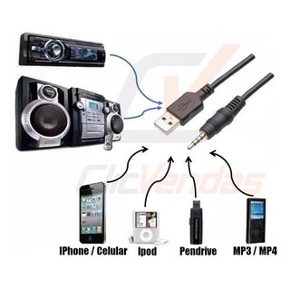 CABO USB MACHO E P2 / USB com P2 1.5m | Shopee Brasil