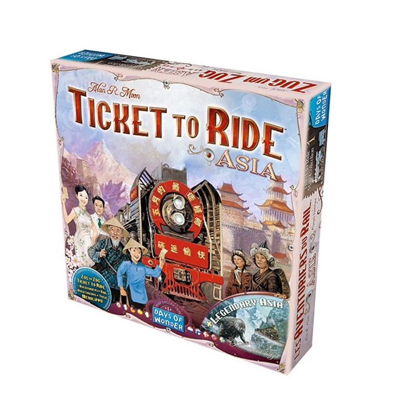 Ticket to Ride Asia Original - Expansao - Jogo de Tabuleiro - Galapagos ...