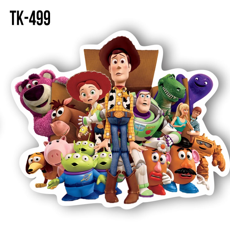Adesivo Toy Story - Turma Toda Sticker 10x10cm | Shopee Brasil