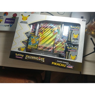 Box Coleção Premium Pikachu VMAX - Pokémon TCG Português Original COPAG ...