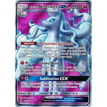 Combo Cards Pokemon Ninetales de Alola GX Full Art + Kingdra GX Full ...