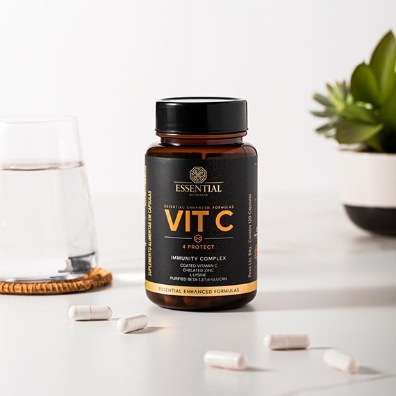 Vitamina C 4 Protect 120 Cápsulas 60 Doses | Shopee Brasil