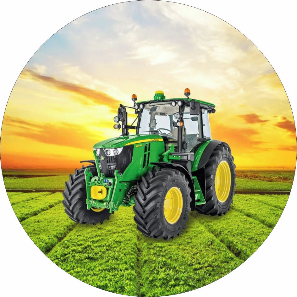 Painel Lona Redondo de Festa Infantil Tema Trator 60cm | Shopee Brasil