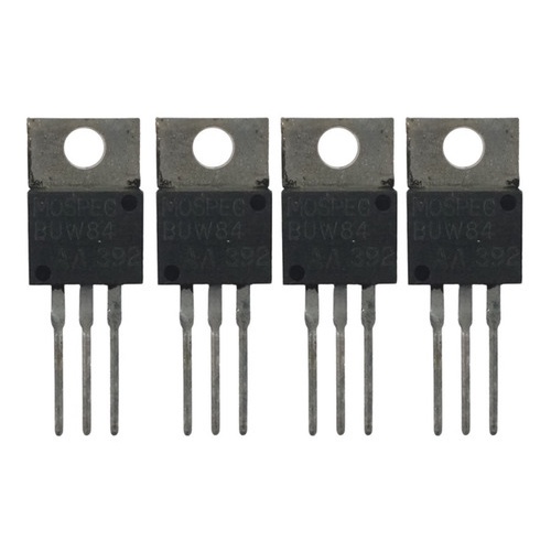 Kit 04 Transistor Buw84 400v 2a - Antigo Original Mospec | Shopee Brasil