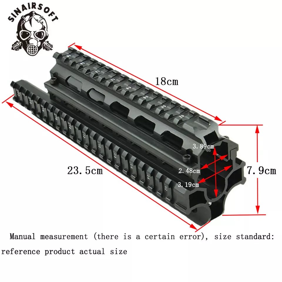 Handguard M4 M16 Ar15 T4 M-lok 13,5 Polegadas 34cm Airsoft - Escorrega ...