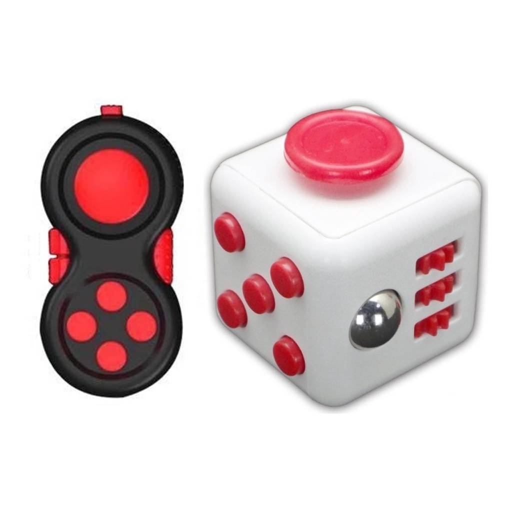 Kit Fidget Cube Dado + Controle Padtoy Brinquedo Anti-stress | Shopee ...