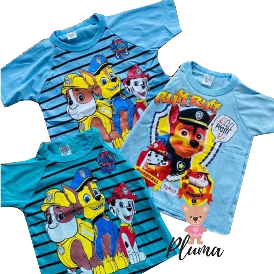 Camiseta Infantil Patrulha Canina Roupas De Menino Shopee Brasil