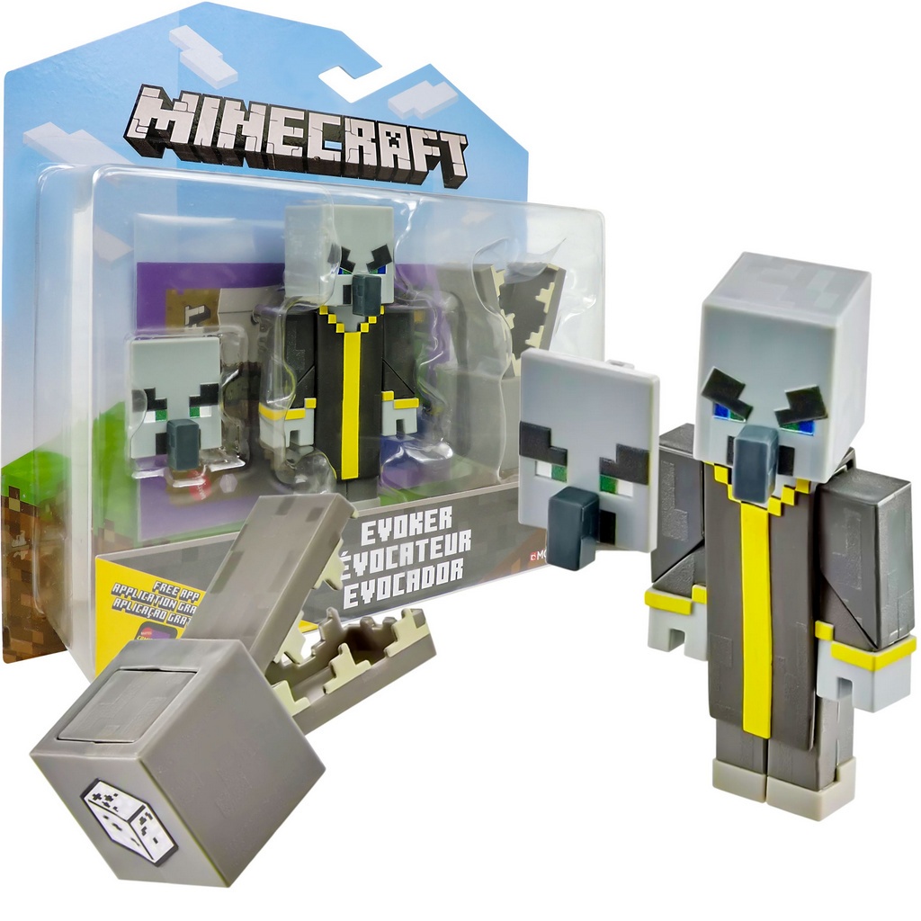 Boneco Articulado Minecraft Evocador com Acessórios Mattel | Shopee Brasil
