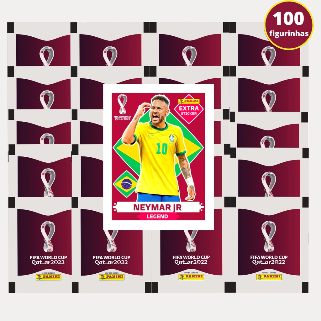 KIT 100 Figurinhas da Copa Do Mundo FIFA Qatar 2022 Produto Panini 100% ...