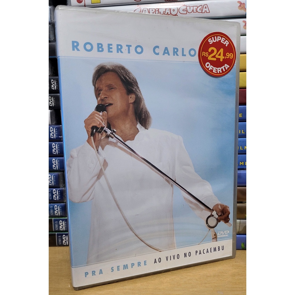 DVD Roberto Carlos - Pra Sempre Ao Vivo No Pacaembu (Original Lacrado ...