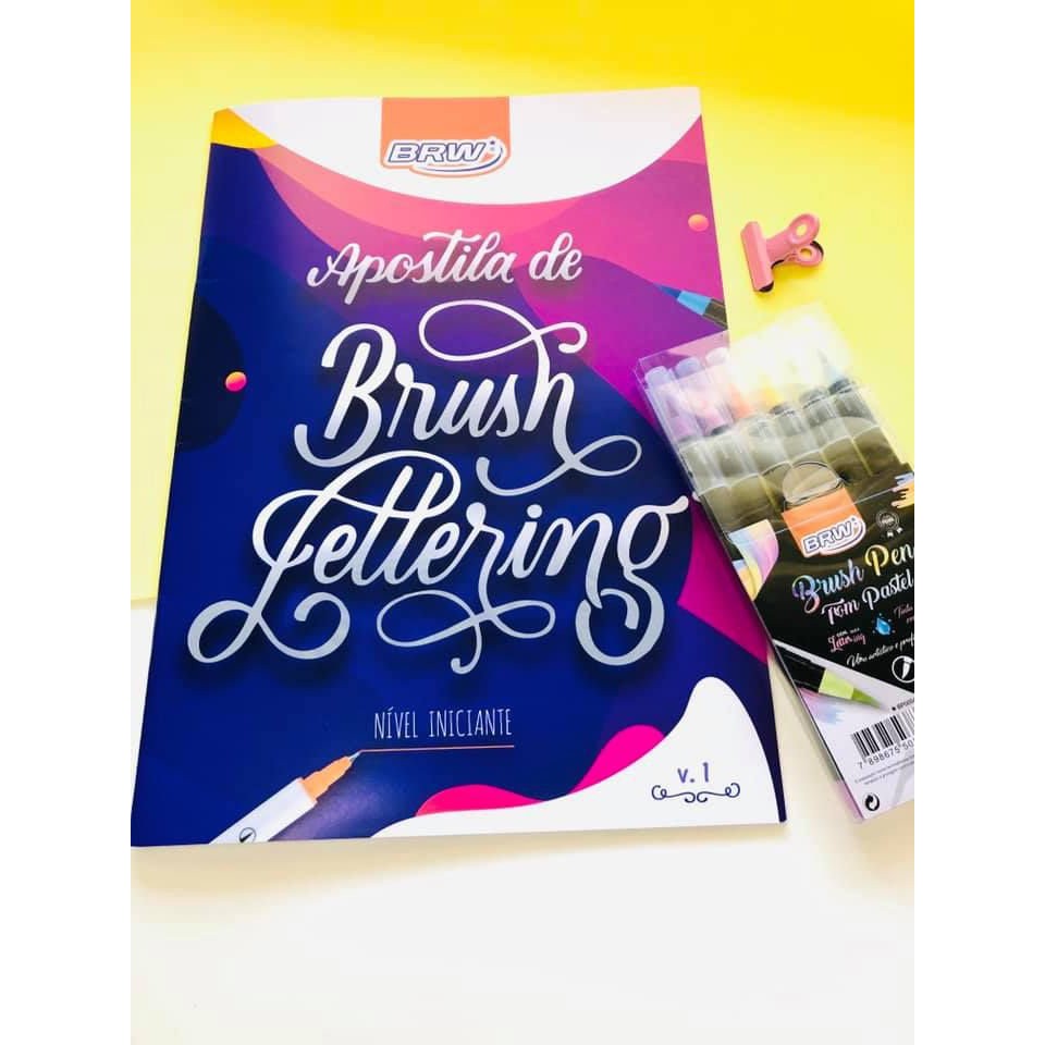 Apostila de Lettering Iniciante - Volume 1 BRW | Shopee Brasil