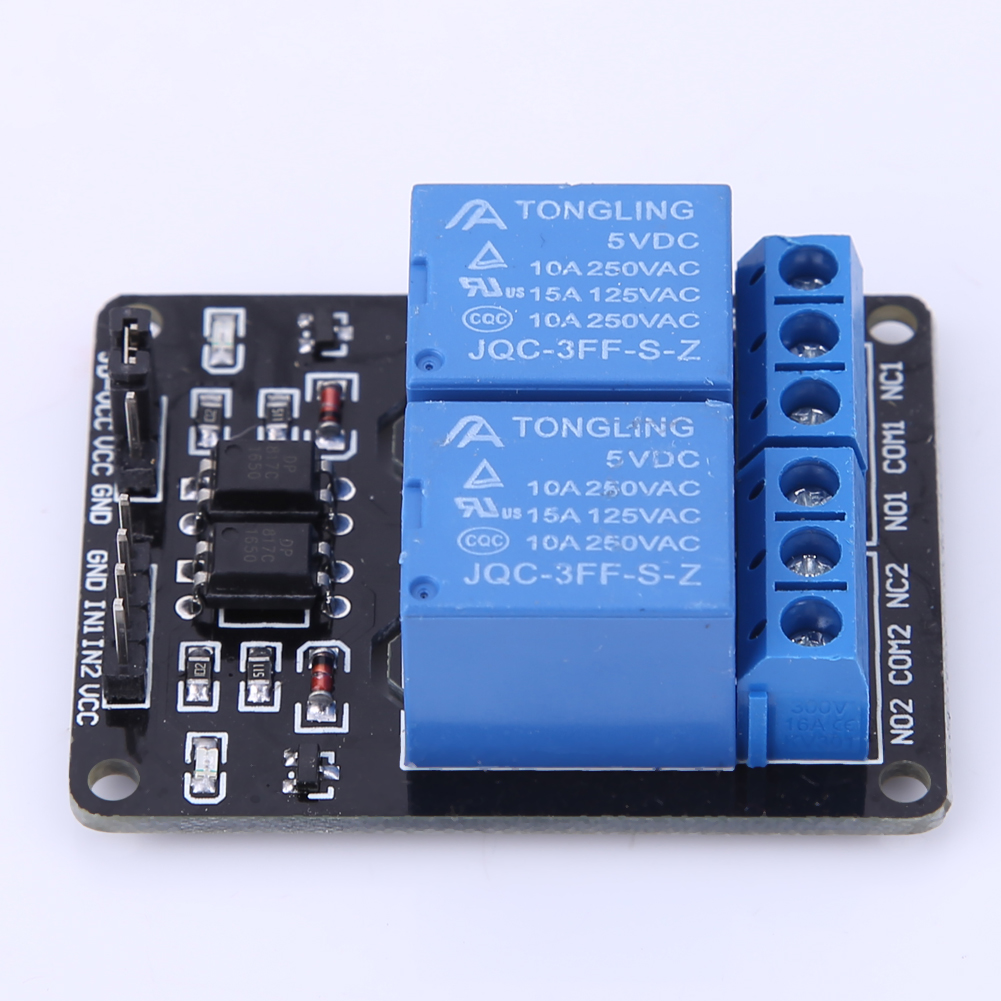 Bp 5V 2 Channel Relay Module With optocoupler For PIC AVR DSP ARM Arduino | Shopee Brasil