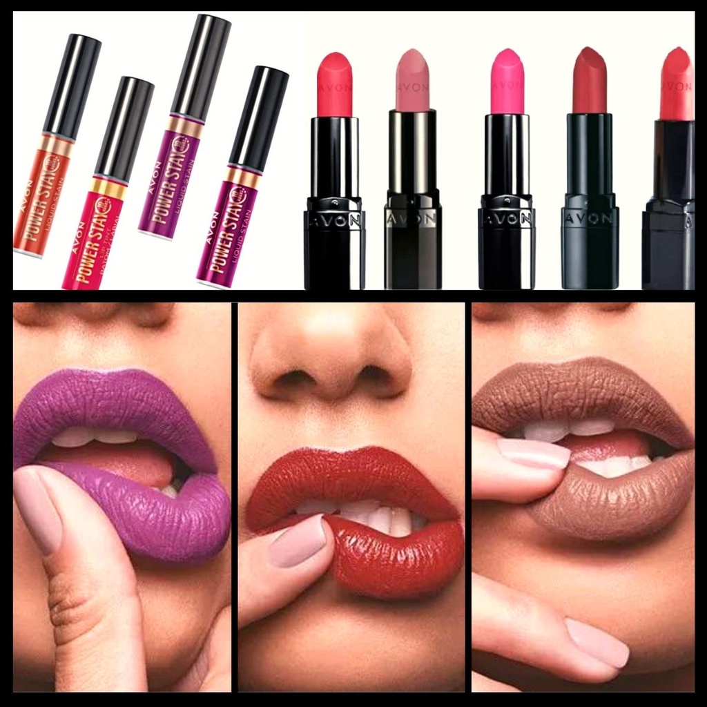 Avon Batom Power Stay Lip Tint / Ultra color Lip Paint ou Ultra Matte | Shopee Brasil