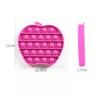 Pop It Fidget Toy Maca Pop Bubble Apple Sensorial | Shopee Brasil