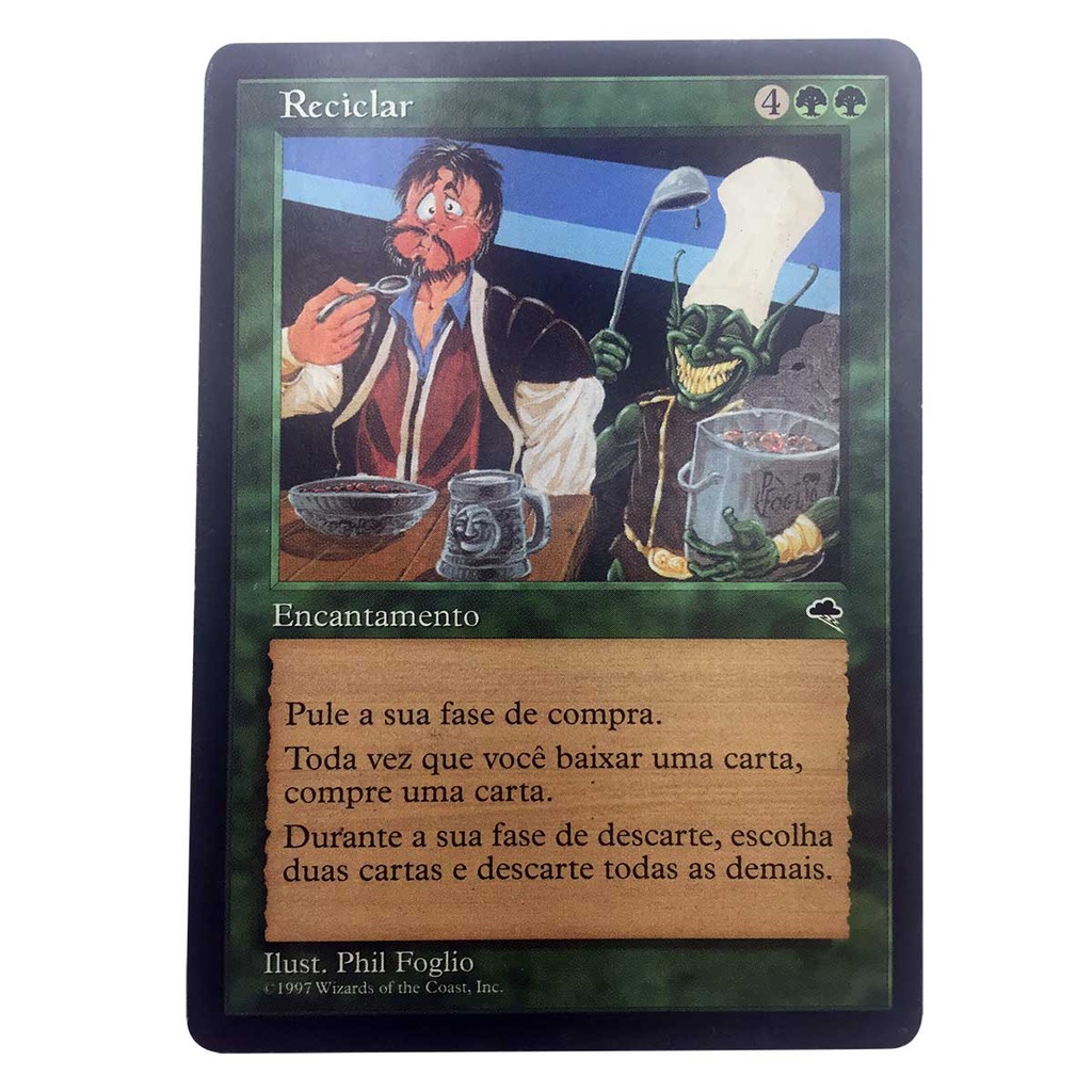 Magic The Gathering MTG Reciclar/ Recycle Tempestade | Shopee Brasil