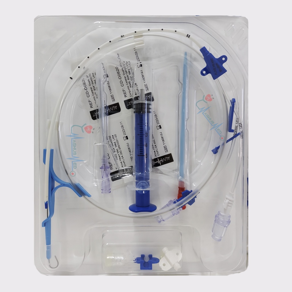 Cvc Duplo Lumen 5fr X 13cm 20G Cateter De Acesso Venoso Central | Shopee Brasil