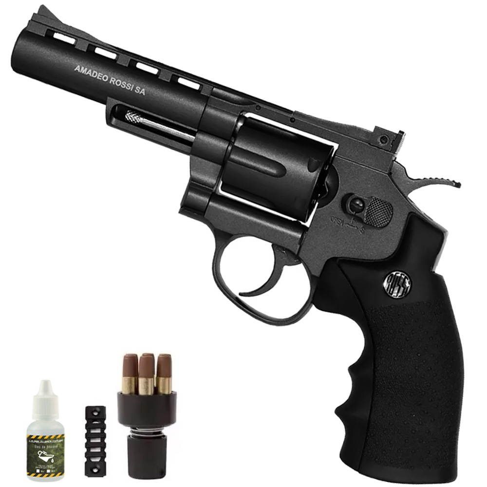 Revolver Rossi 701 Metal Airgun Arma Pressão Co2 Esferas De Aço 4.5mm ...