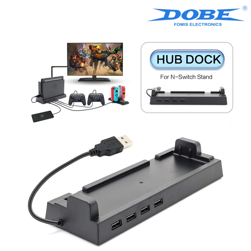 Dobe Hub Dock for Nintendo Switch Dock USB Hu 4 Output Ports for Wired ...